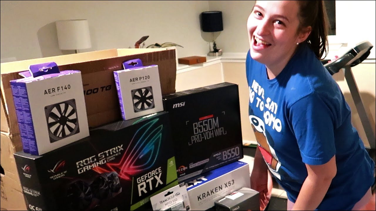 Building Her First Gaming Pc!!! (1500$ Micro ATX BUILD) Ryzen 3 3100 ...
