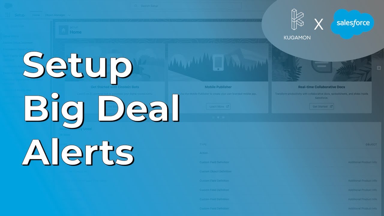 Setup Big Deal Alerts #salesforce #tips - YouTube