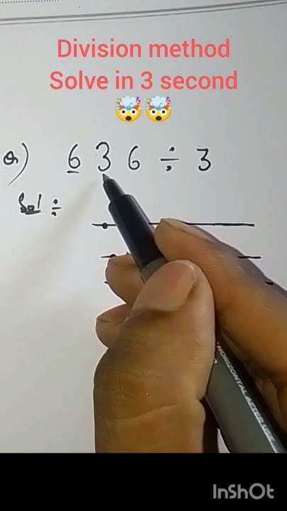 Division method || solve in 3 second || #grade #maths #tricks #division ...