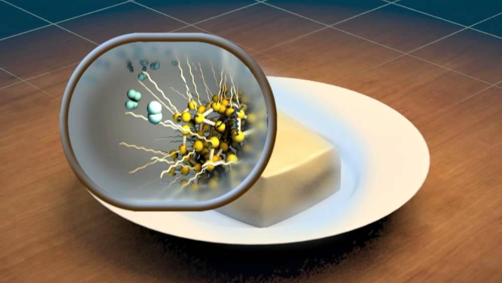 Процесс окисления сливочного масла The oxidation of butter - YouTube