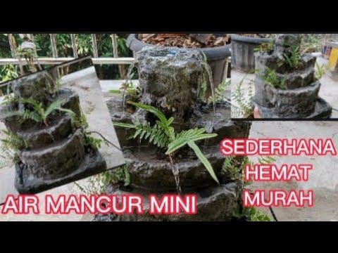 cara membuat air terjun mini yang cantik untuk aviary dari semen ...