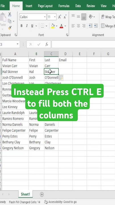 How to use a formula to create email address#excel#tricks#tips#data# ...