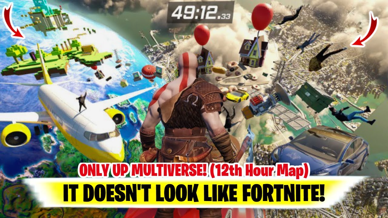 ONLY UP MULTIVERSE! (12th hour Only Up Map / Shortcuts) | Fortnite 12th ...