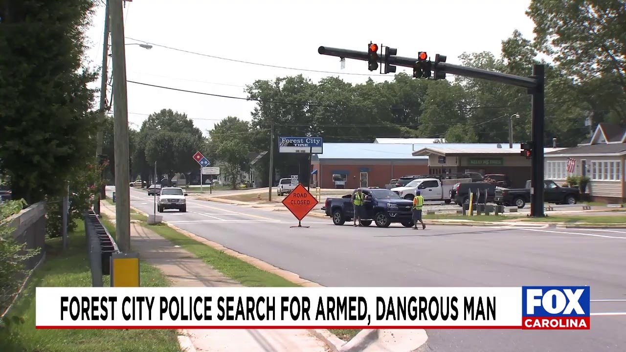 Forest City police search for armed, dangerous man - YouTube