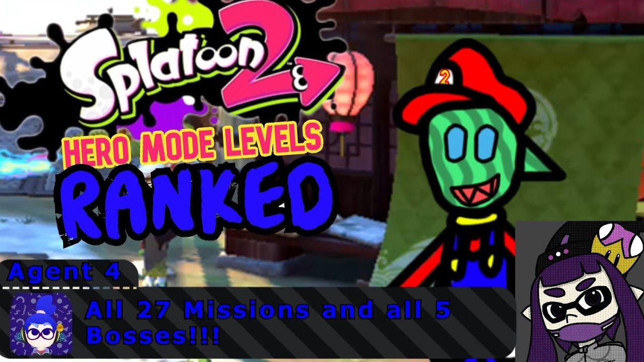 All Splatoon 2 Hero Mode Levels RANKED - YouTube