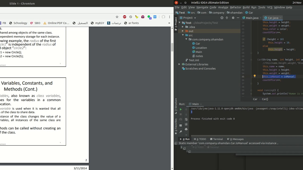 Java Review Object & Classes part 2 - YouTube
