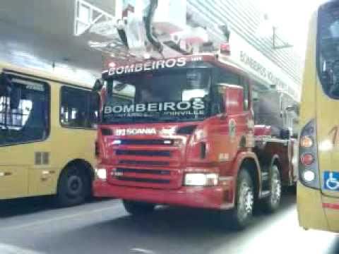 Scania com escada Magirus - YouTube