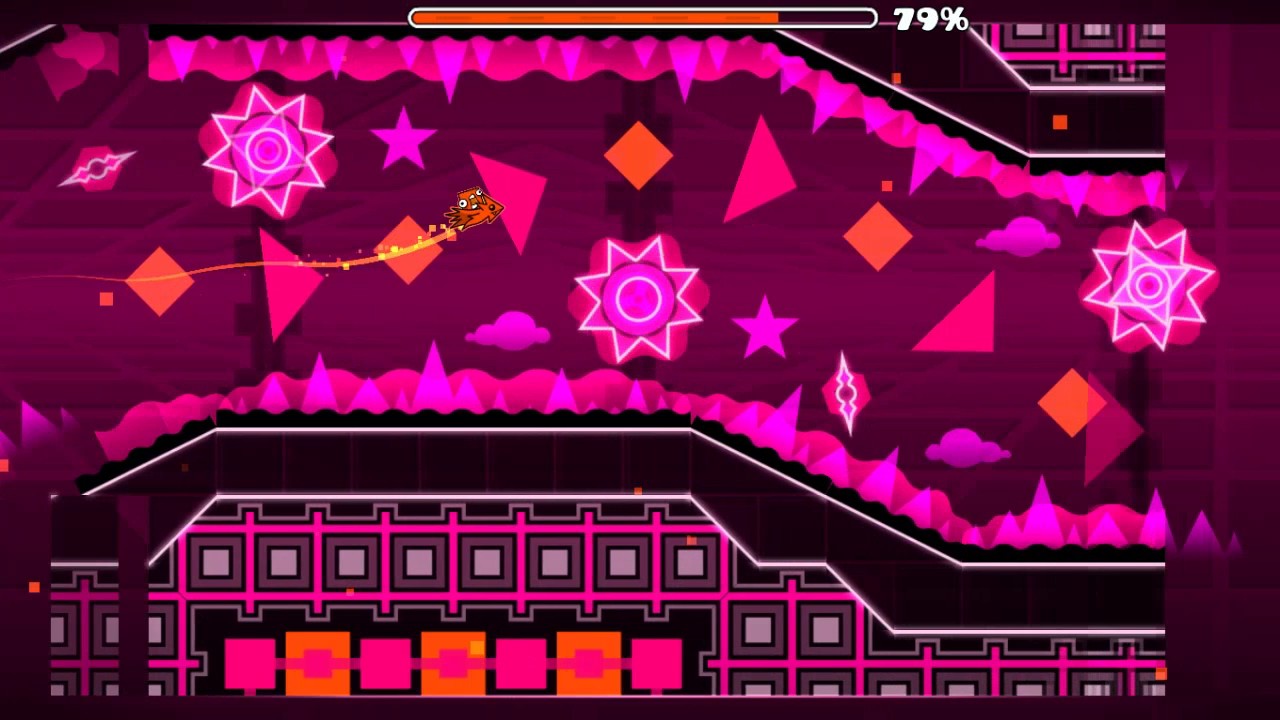 Geometry Dash- Lava Gauntlet (Lvl 4) Fire Aura by Sumsar - YouTube