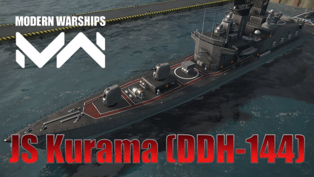 JS Kurama (DDH-144) gameplay sea battle MODERN WARSHIPS - YouTube