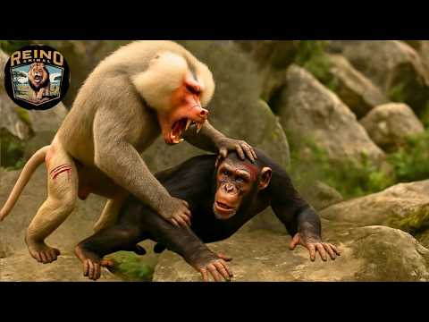 África Despiadada: La Batalla Mortal Entre Babuinos y Chimpancés #animalessalvajes | Reino Animal