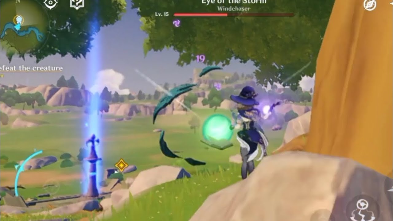 Defeating the Eye of Strom in genshin impact - YouTube