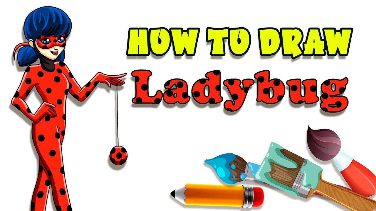 How to Draw a Ladybug for Kids | Easy Step-by-Step Tutorial - YouTube