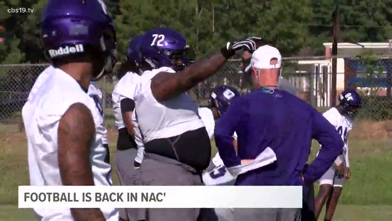 Stephen F. Austin Football team impresses on day 1 of Fall Camp - YouTube