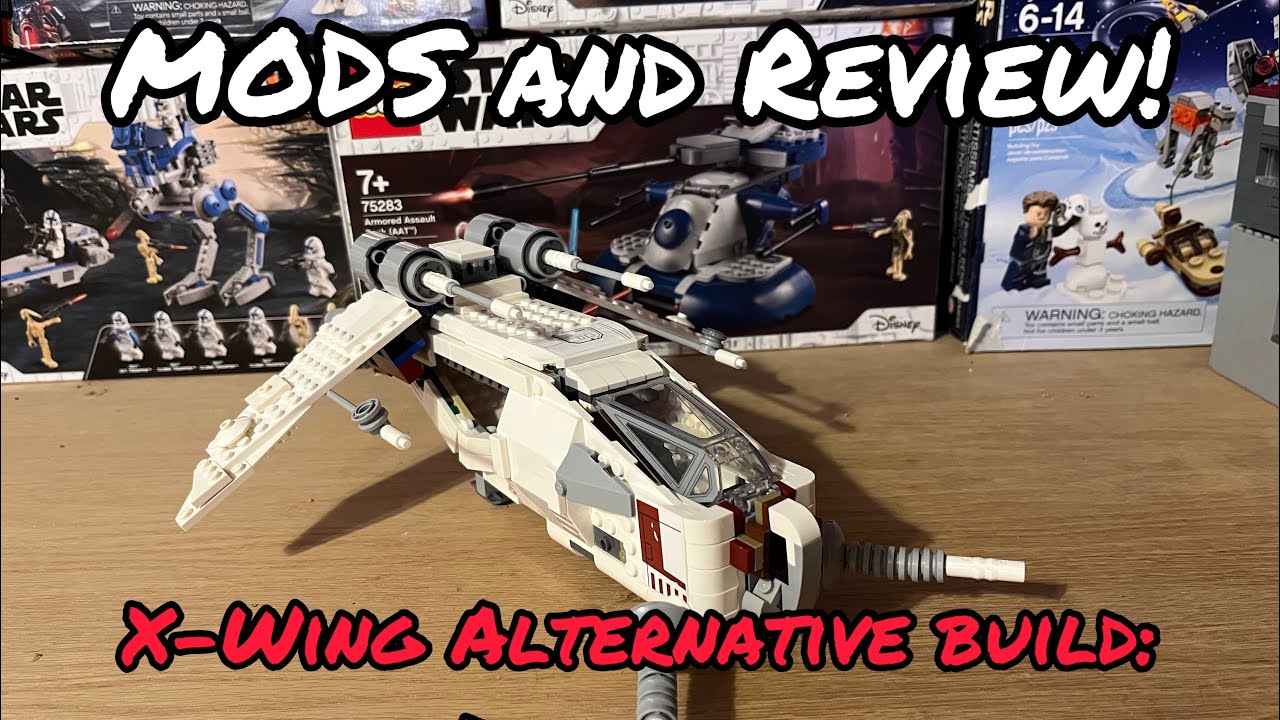 LEGO X-WING into Gunship Alternate build, review, and MODS!! - YouTube