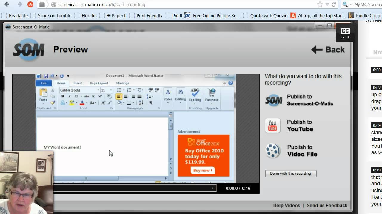 Day 15 Recording a Screencast Video - YouTube