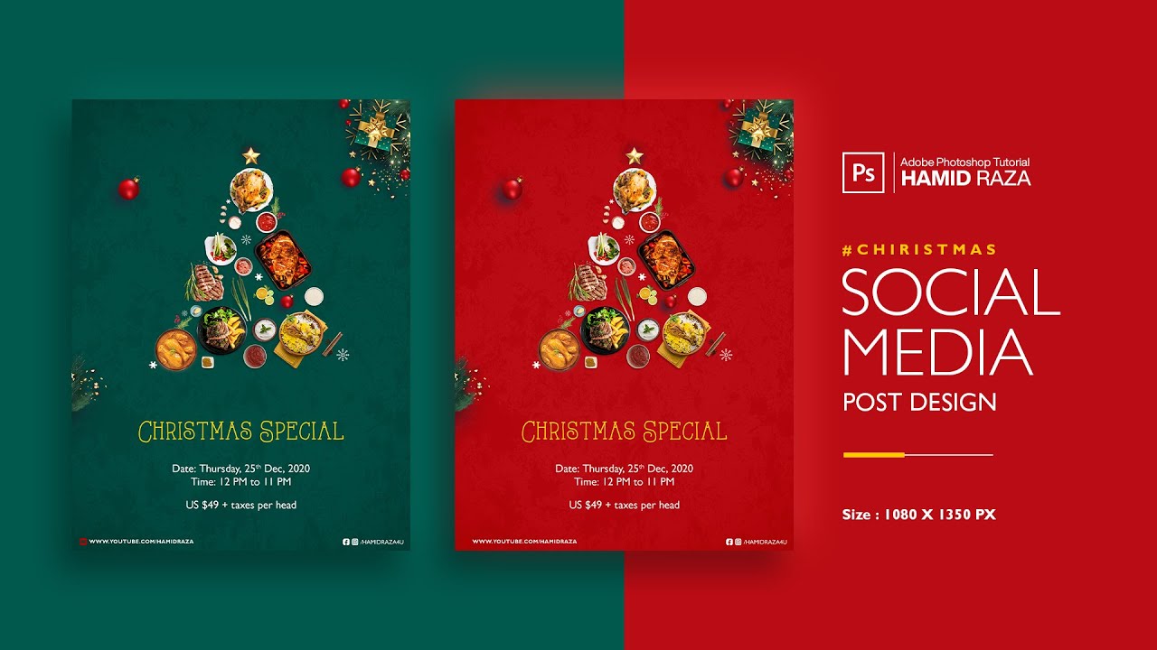 How to make Christmas Design in photoshop | Photoshop Tutorial ...