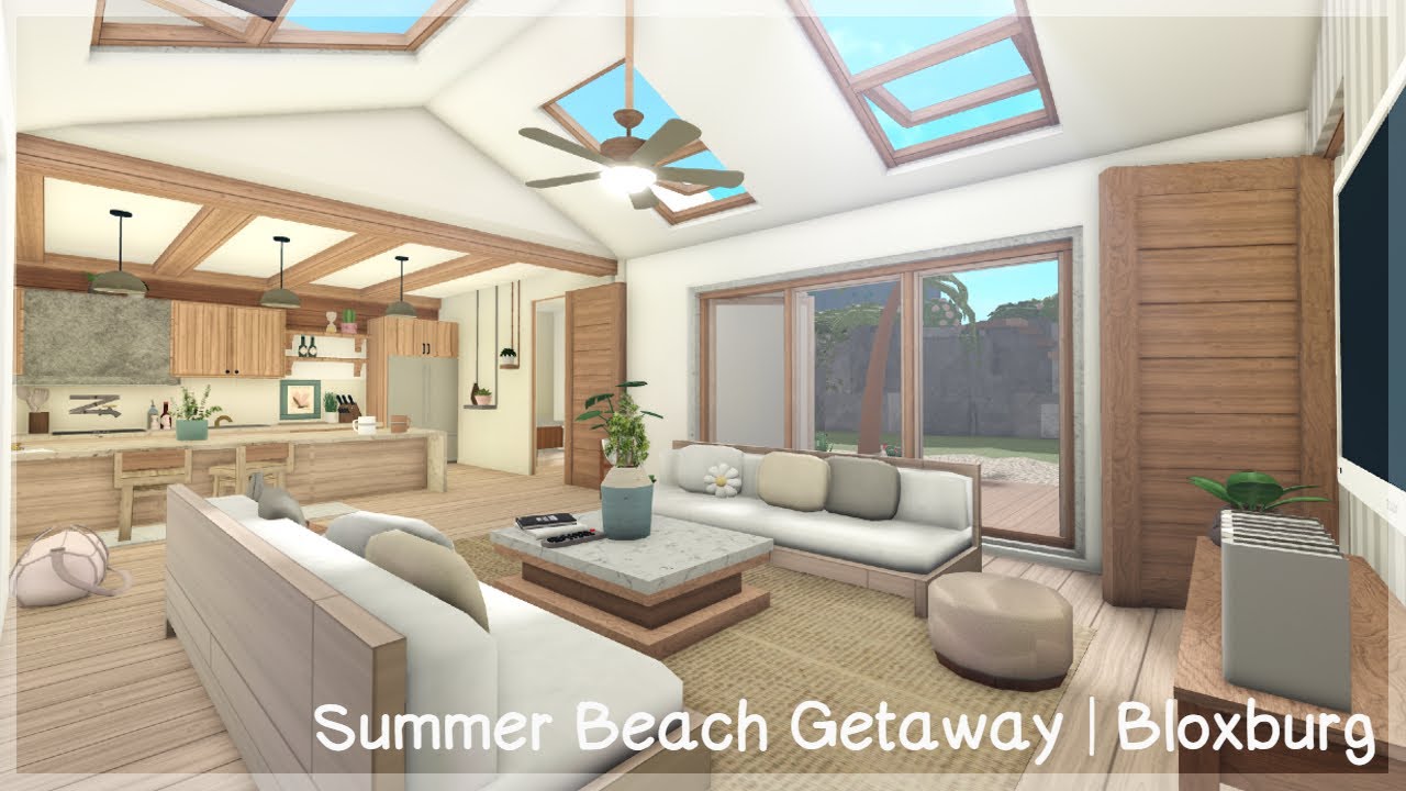 Summer Beach Getaway | Tour + Layout | Roblox Bloxburg - YouTube
