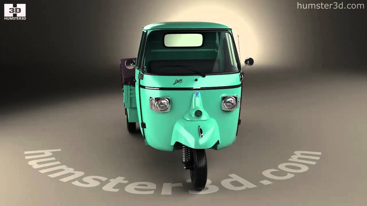 Piaggio Ape C 1956 3D model by 3DModels.org - YouTube