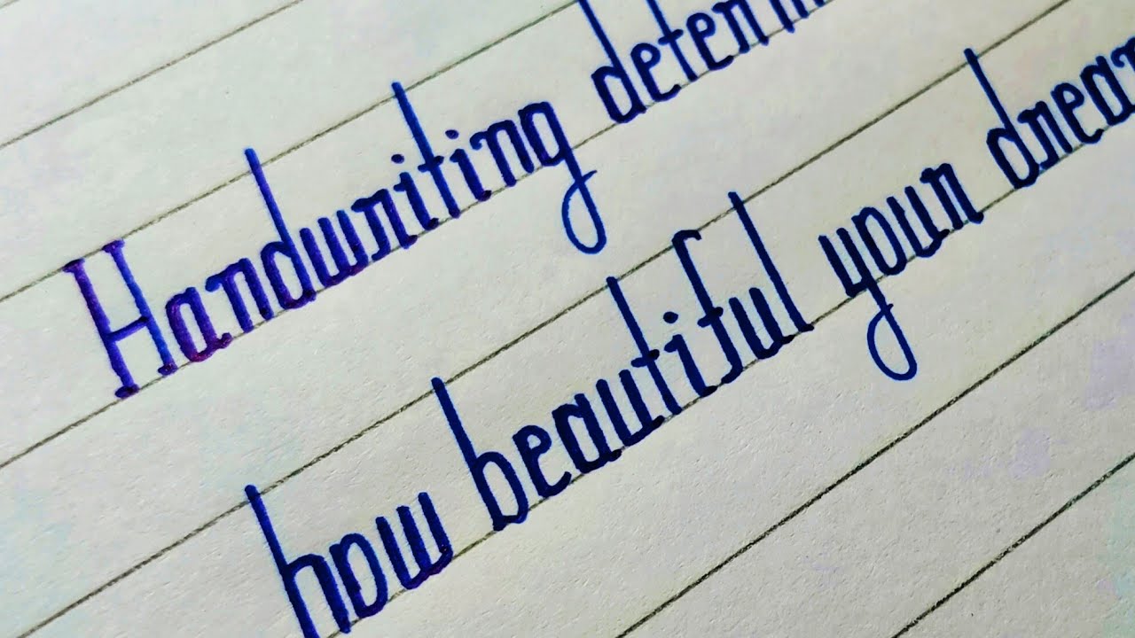 English handwriting practice/ beautiful writing/ small boy - YouTube