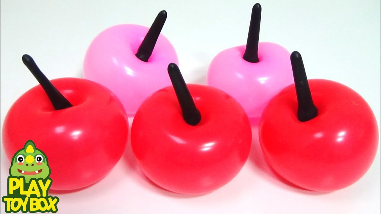 Apple Balloon Easy DIY Party Time Learn Colors - YouTube