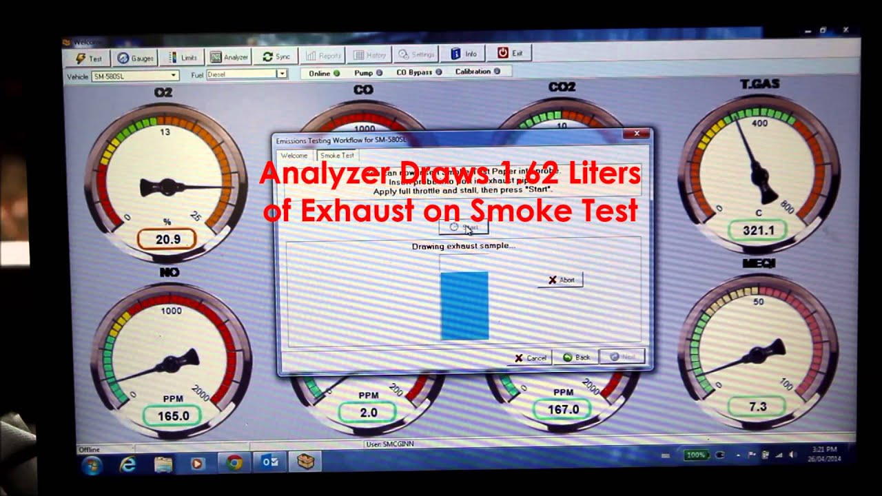 Basic Diesel Emissions Test - YouTube