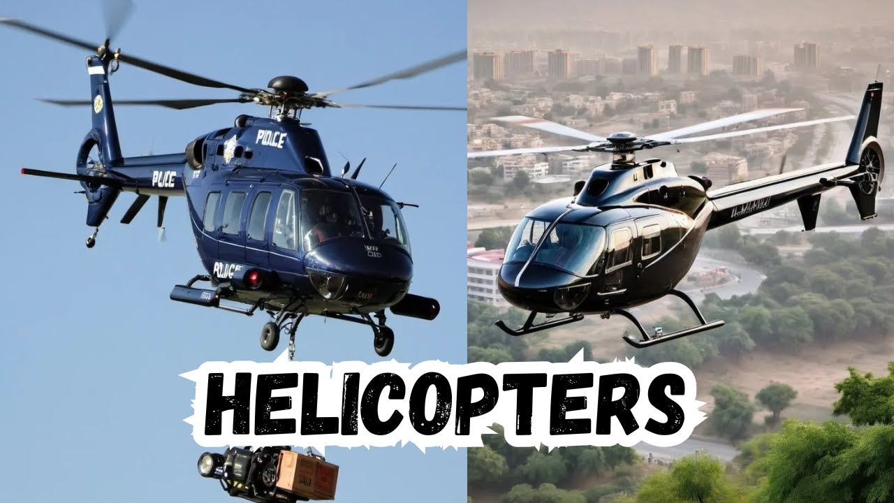 Helicopters for Kids | Fire Helicopter, Police Helicopter, Rescue Helicopter for Kids - YouTube