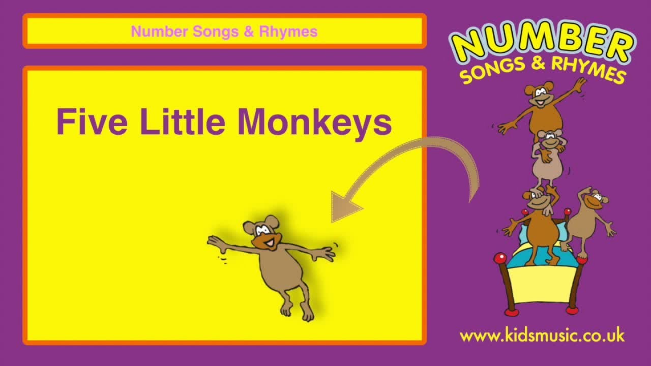 Kidzone - Five Little Monkeys - YouTube