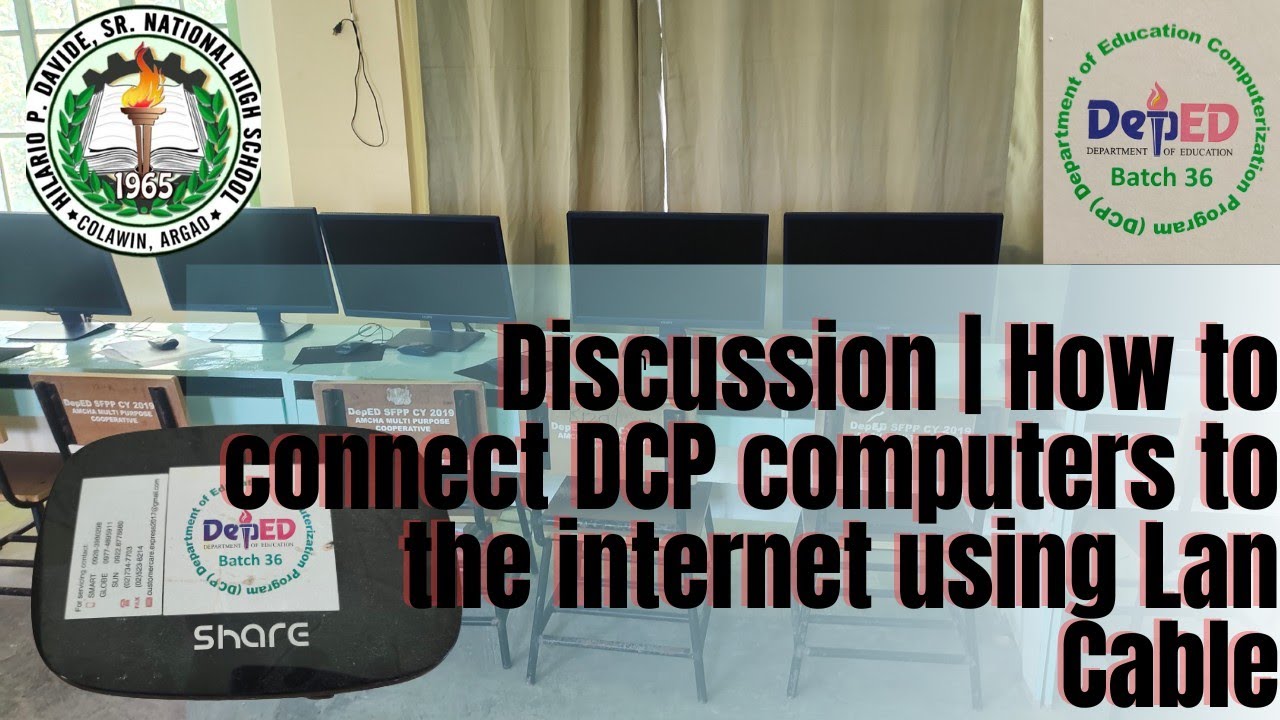Paano i Connect sa Internet ang DCP Computers via Lan | No need Wireless WiFi Receivers - YouTube