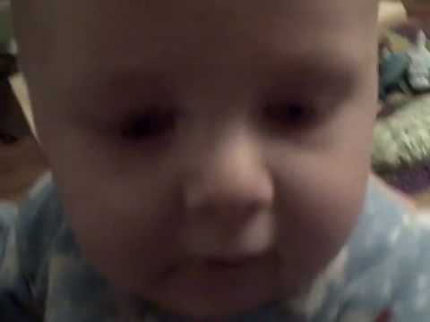 Baby Edison's New Saying: "Ba" - YouTube