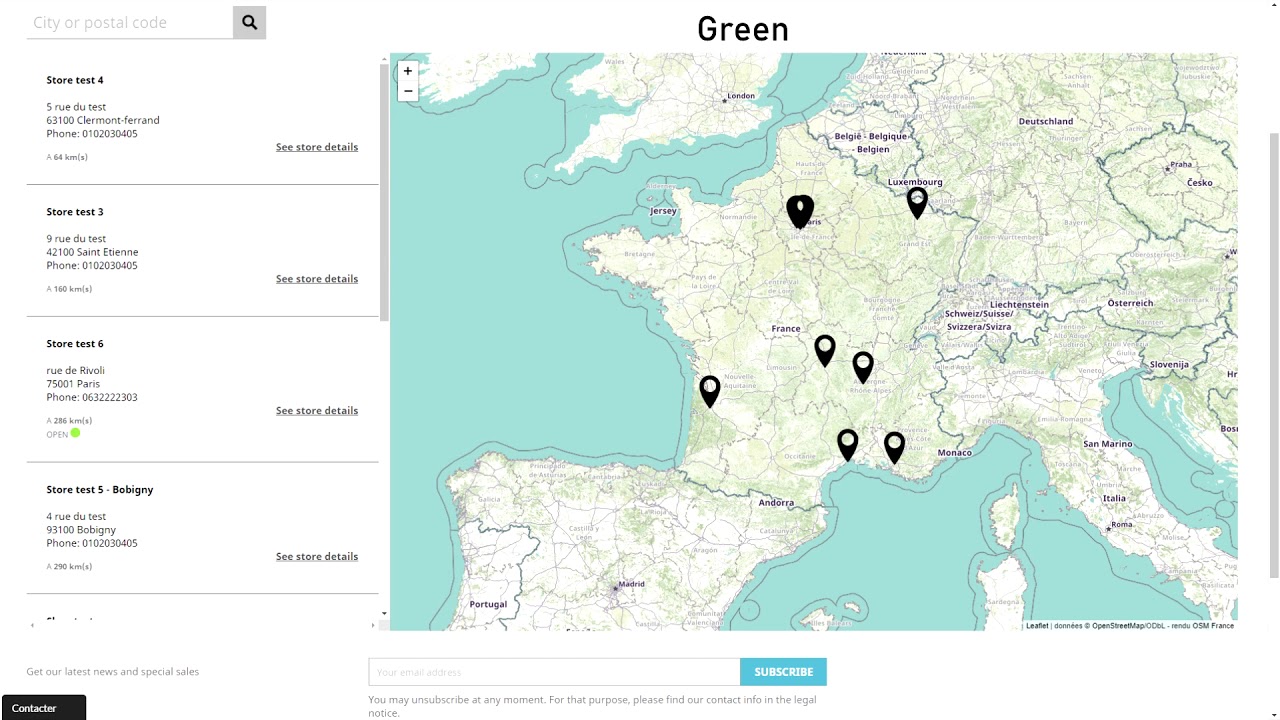 Add-on Prestashop - Store locator with OpenStreetMap - YouTube