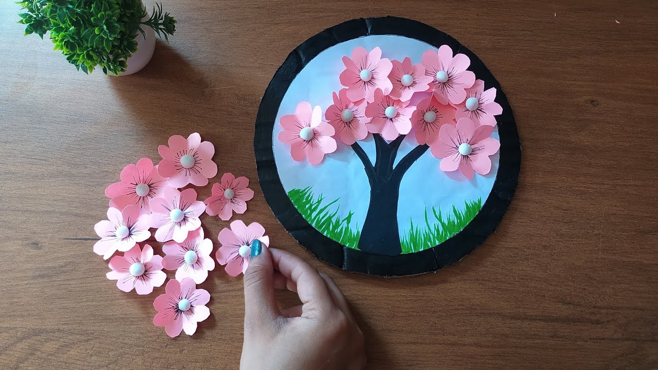 Paper Tree Wall hanging craft | Paper craft for home decoration | DIY ...