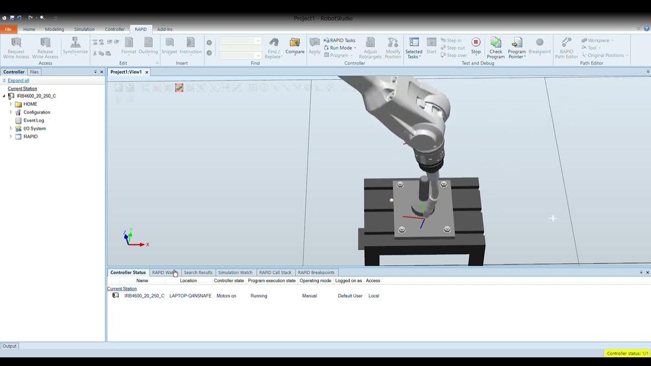 RobotStudio 2022 Move j l c - YouTube