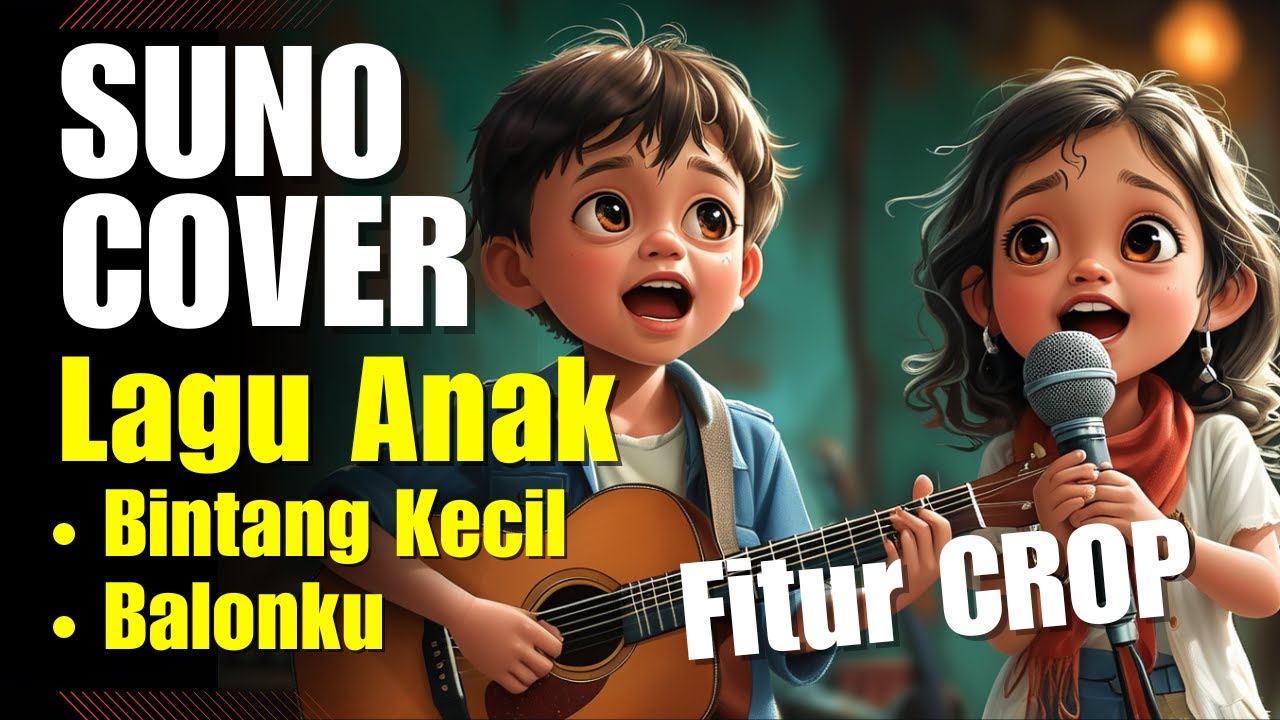 Cover Lagu Anak - anak di SUNO AI dan Fitur Crop Untuk Memotong Lagu ...