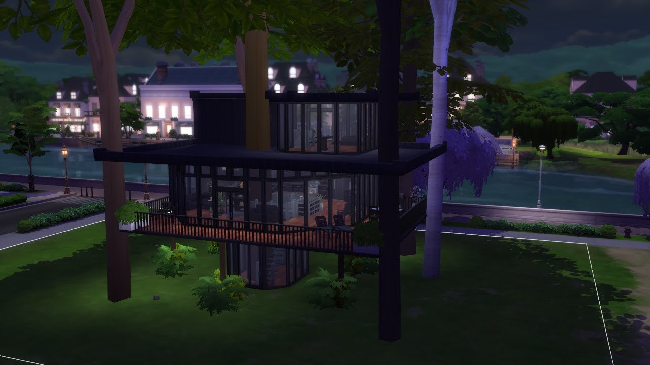 Sims 4 Modern Treehouse Build Tutorial | No CC | Base Game Only - YouTube