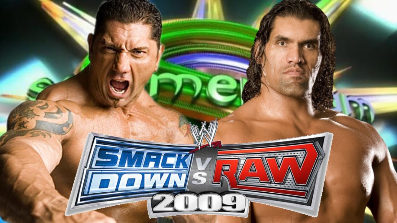 Batista vs. The Great Khali - WWE SummerSlam 2007 - WWE SmackDown vs ...