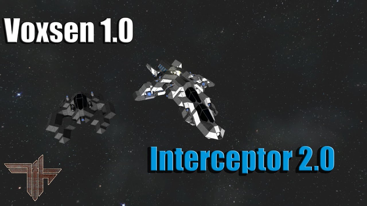 The Interceptor Gunship ft. The Voxsen | Space Engineers - YouTube