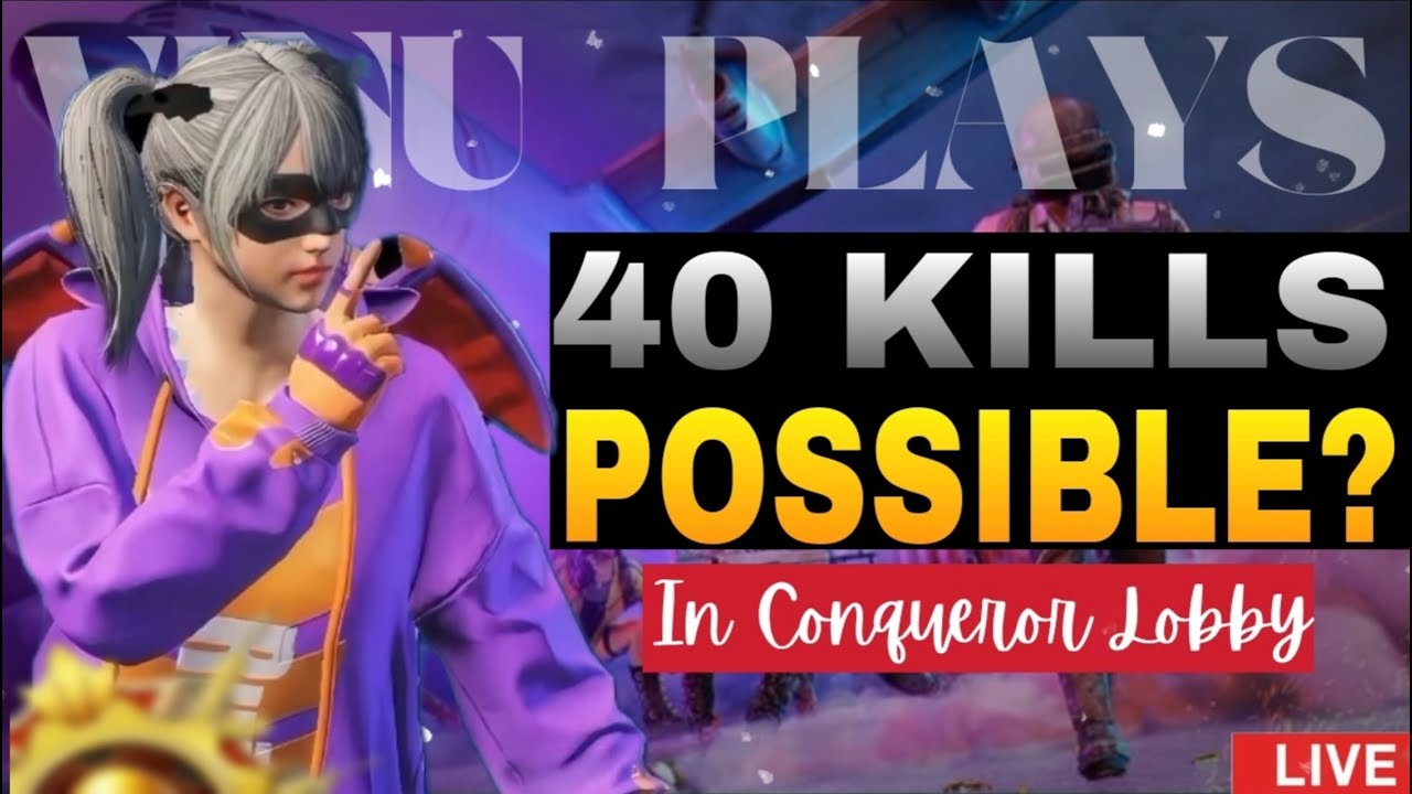 TARGET 40 SOLO KILLS😡🥵 RP GIVEAWAY 🥳| VINU PLAYS IS LIVE - YouTube