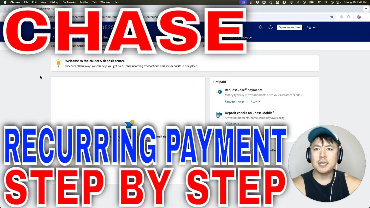 How To Set Up Chase Zelle Recurring Payment 🔴 - YouTube