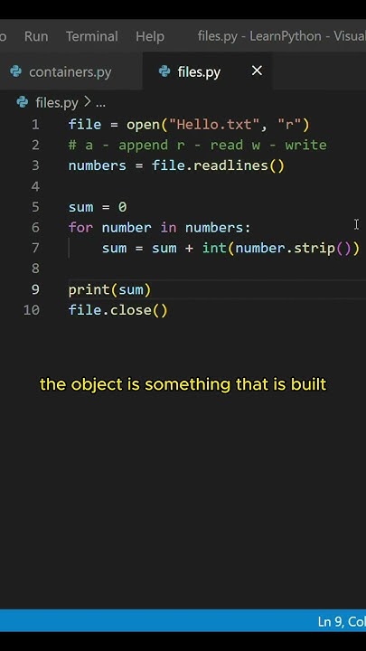 Objects And Classes In Python Full Video Out Now Shorts Programming Firstprogram