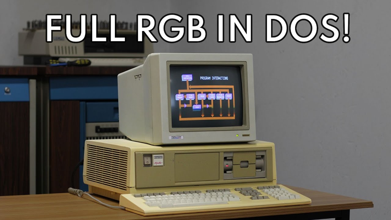 Full Color Graphics in DOS on a DEC Rainbow! - YouTube