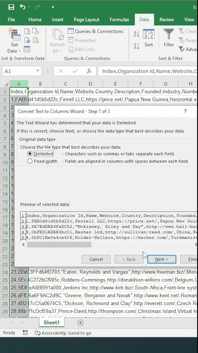 Fix Excel Messy (.csv/.text) Data In 10 sec - YouTube