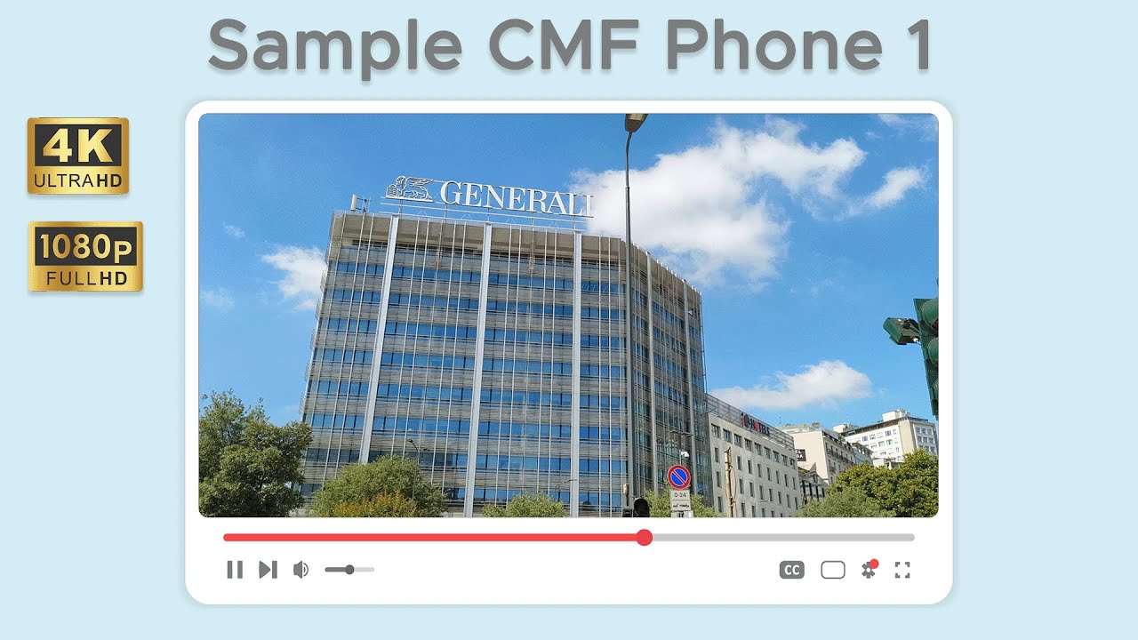 Test di ripresa video da CMF Phone 1 - YouTube