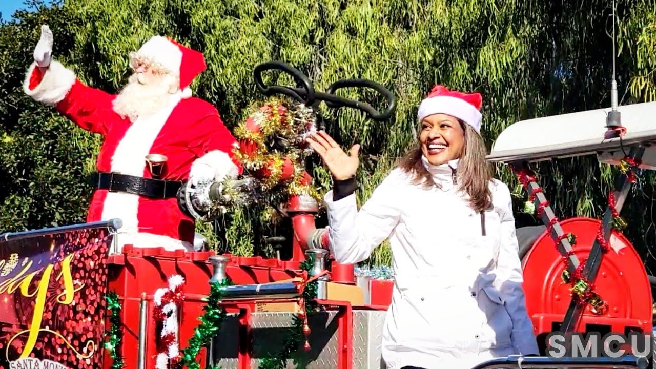 Santa Monica's Heroes: Police and Firefighters Lead Annual Candy Cane ...