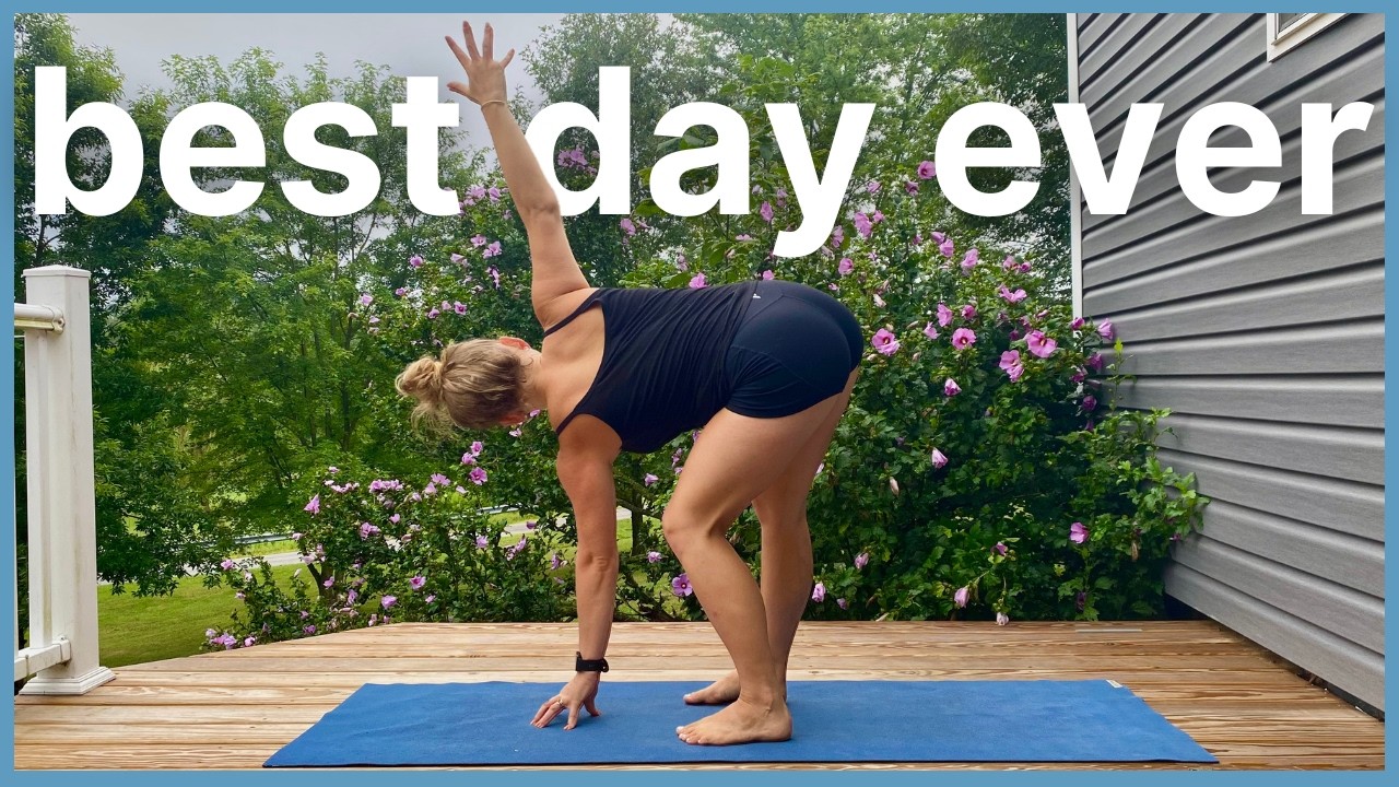 5 Minute Morning Yoga To Feel Amazing - YouTube