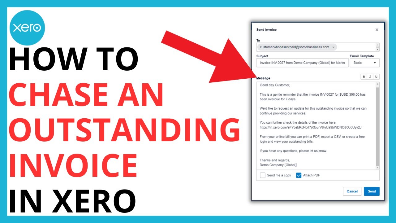 How to Chase an Outstanding Invoice in Xero [FULL GUIDE] - YouTube