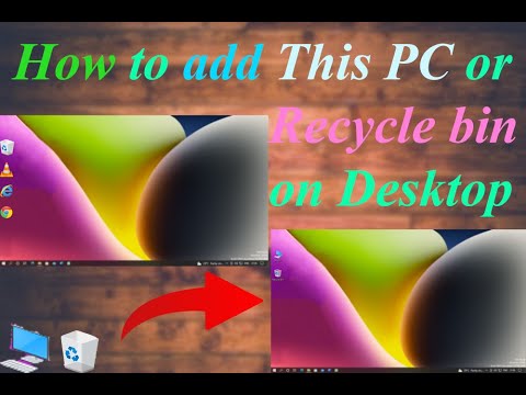 how to bring this pc or Recycle bin on desktop || Easy Steps ...