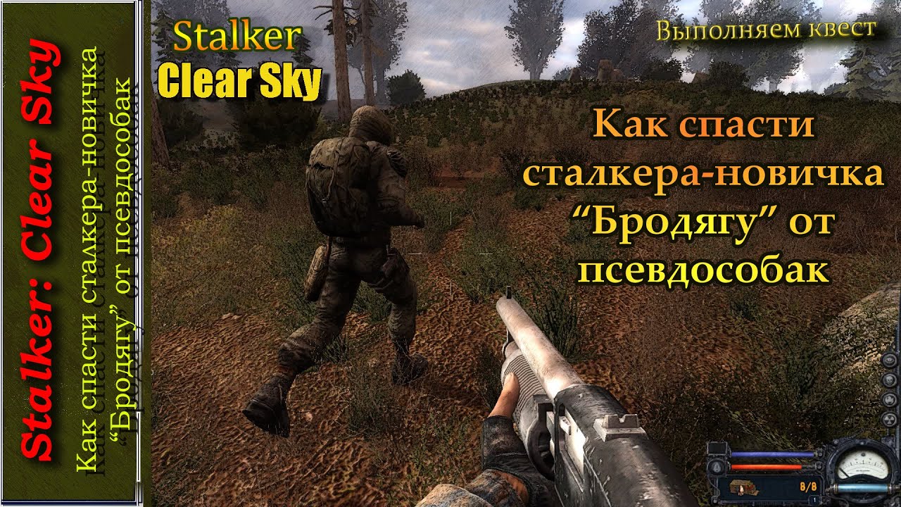 Как спасти сталкера-новичка "Бродягу" от псевдособак (Stalker: Clear ...
