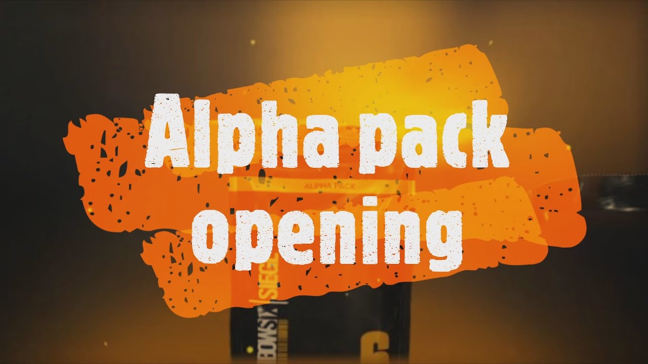 Alpha pack opening - YouTube