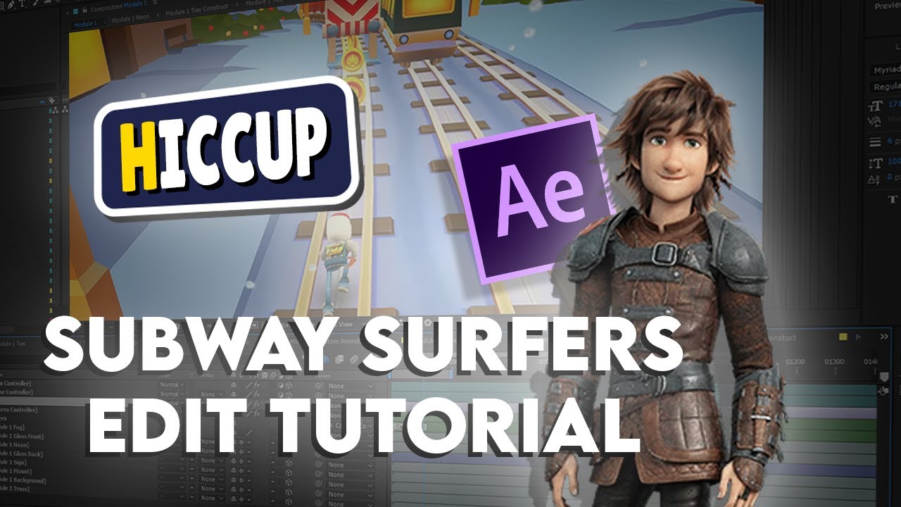SUBWAY SURF TREND TUTORIAL AE - YouTube