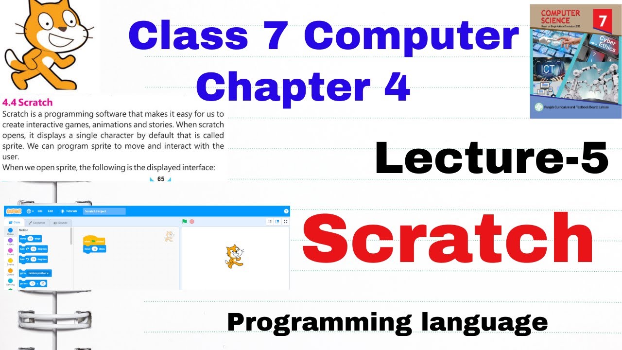 class 7 computer chapter 4 | what is scratch | introduction to scratch 7th computer - YouTube